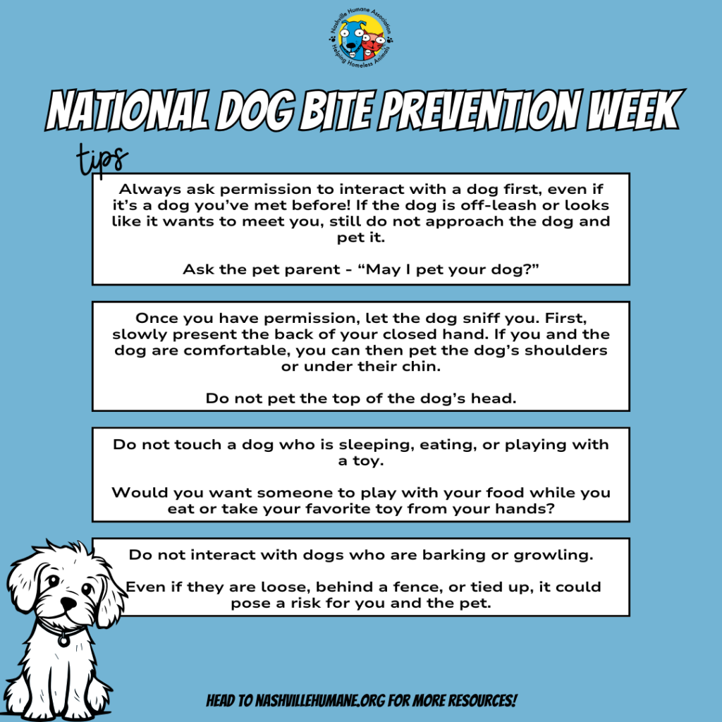 National Dog Bite Prevention Week 2025 - Nashville Humane Association